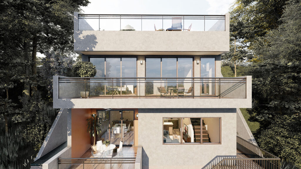 Sloping House 1 – MET Architectural Design